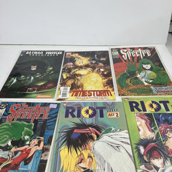 Unknown | Other | Lot Of Six Comics Marvel Dc Riot Spectre Batman Tmnt ...